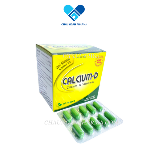 CALCIUM – D PP.Pharco Hộp 100 viên Nén - Châu Ngân - CHÂU NGÂN PHARMA